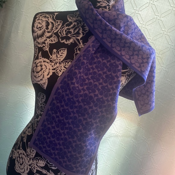 Coach | Accessories | Coach Logo Scarf | Poshmark
